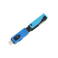 China Alligator clip, push-pull ring, SM, 50mm, for drop cable, vertical input, SC/UPC field installable connector for sale