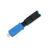 China Alligator clip, push-pull ring, SM, 50mm, for drop cable, vertical input, SC/UPC field installable connector for sale
