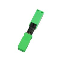 China Alligator clip, push-pull ring, SM, 50mm, for drop cable, vertical input, SC/APC field installable connector for sale