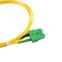 China SC/APC-SC/APC, with Duplex Clips, LSZH, 2.0mm, Duplex, G.657A2, 0.5 meters Indoor patch cord for sale