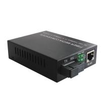China Gigabit Media Converter, 10/100/1000Mbps, 1xRJ45, 1xOptical Port, SM, 1310nm Tx / 1550nm Rx, 20KM, External Power Supply for sale
