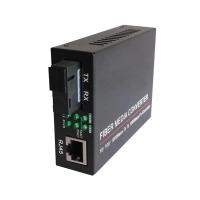China Gigabit Media Converter, 10/100/1000Mbps, 1xRJ45, 1xOptical Port, SM, 1310nm Tx / 1550nm Rx, 20KM, External Power Supply for sale