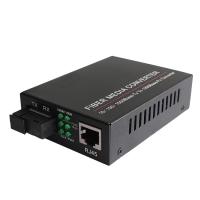 China Gigabit Media Converter, 10/100/1000Mbps, 1xRJ45, 1xOptical Port, SM, 1310nm Tx / 1550nm Rx, 20KM, External Power Supply for sale