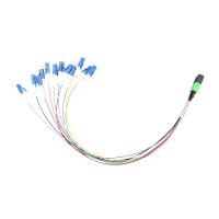 China 4 core 8 core Fanout patch cord with mtp/mpo connector for sale