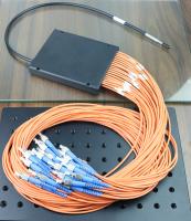 China 6x6 Square 2D FA MM 62.5/125um Fiber Array with armored tube fiber alignment for sale
