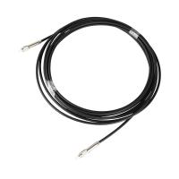 China Multimode 4.8mm LSZH Black Stainless Steel armored Patch Cable with FC PC connector for sale