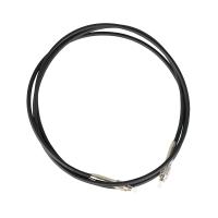 China Multimode 4.8mm LSZH Black Stainless Steel armored Patch Cable with FC PC connector for sale
