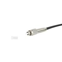 China Multimode 4.8mm LSZH Black Stainless Steel armored Patch Cable with FC PC connector for sale