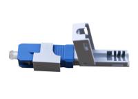 China Alligator clip, flank U wedge, SM, 52mm, for drop cable, vertical input, SC/UPC Fiber Optic Fast Connectors for sale