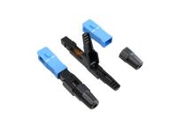 China Alligator screw clip, push-pull ring, SM, 60mm, for drop cable, flat input, SC/UPC Fast Connector for sale