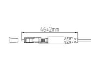 China LC/UPC 1.2mm Single Mode Simplex Fiber Optic Connector Fiber Optic Patch Cord for sale