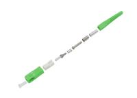 China FTTH SC/APC 3.0mm SX SM Fiber Optic Connector Flat Drop Cable Patch Cord for sale