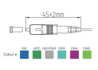 China 3.0mm Connector LSZH SC Fiber Optic Patch Cords for sale