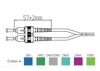 China G. 657A2 DX Connector Fiber Optic Patch Cords for sale