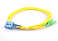 China LSZH Duplex 3.0mm LC SC Fiber Patch Cable Fiber Optical Jumper for sale