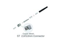 China FTTH ST/UPC 3.0mm SX SM Fiber Connector for sale