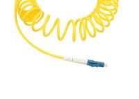 China ROSH Yellow Spring FTTH FC/LC/SC/ST  Fiber Optic Patch Cord Fiber Optic Jumper Cable for sale
