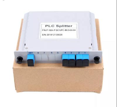 China SM-G.657A2  1x4 LGX Box PLC Splitter for sale