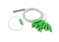 China Steel Tube 1*16 0.9mm 1.5M PON Fiber Optic Splitter for sale