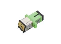 China Fiber Optic Adapter SC SX Metal Avoid Laser Adapter With Flange for sale