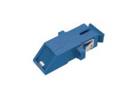 China Inner Shutter SC/APC Flange Fiber Optic Adapter with Metal Clip for sale