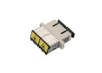 China Zirconia Sleeve ISO9001 SC Duplex Adapter for sale
