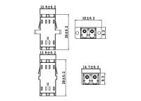 China Single mode 0.2dB 1550nm LC Fiber Optic Adapter for sale