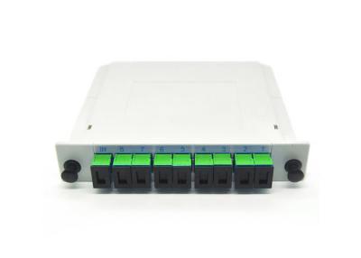 China 1x8 SC APC Simplex SM MM Cassette PLC Splitter for sale
