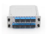 China Single Mode LGX Box 1260nm PON Fiber Optic Splitter 1x16 for sale