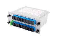 China Single Mode LGX Box 1260nm PON Fiber Optic Splitter 1x16 for sale