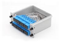 China Single Mode LGX Box 1260nm PON Fiber Optic Splitter 1x16 for sale