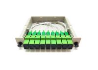 China Optical Distribution Network (ODN) 1260 to 1625 nm All Wavelength Even Split Ratio LGX G.657A2 1/2x16 PLC Splitter for sale