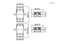 China Duplex SM UPC Polishing LC Fiber Optic Adapter for sale