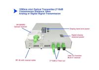 China Dual Output 10dbm 1550nm CATV Optical Transmitter for sale
