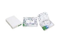 China 105*82*22mm 2 Core Yogel Indoor Fiber Optic Termination Box Fiber Optic Terminal Box for sale