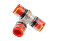 China Straight Micro duct Connectors with Locking Clips in Blown Fibre Optic Micro Ducted Network Solutions for sale
