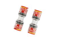 China Straight Micro duct Connectors with Locking Clips in Blown Fibre Optic Micro Ducted Network Solutions for sale