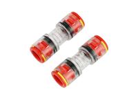China Straight Micro duct Connectors with Locking Clips in Blown Fibre Optic Micro Ducted Network Solutions for sale