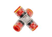 China Reducer Micro duct Connectors with Locking Clips for sale