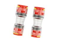 China Reducer Micro duct Connectors with Locking Clips for sale