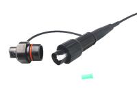 China Outdoor FTTA Water-proof Mini-SC/APC Reinforced Cable Assemblies for Harsh Environment Interconnect for sale