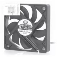 China 12V Car Cooling Fan 60x60x10 With Ball/Sleeve Bearing Signal Output Option for sale
