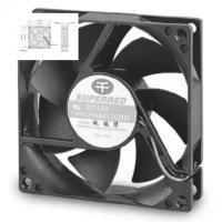 China 2100-3600 RPM Car Cooling Fan 80x80x25 12V DC Fan Plastic PBT 94V0 Material for sale