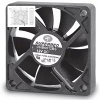 China Signal Output Vehicle Cooling Fan PBT Material 60x60x15 Silent Fan for sale