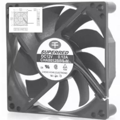 China 80x80x16 DC Cooling Fan With Signal Output Cooling Solution For Industrial Applications for sale