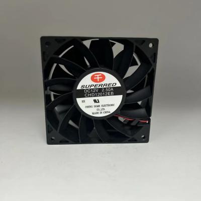 China Customized Size DC CPU Fan 3 Pin Connector Black Plastic DC Cooling Fan for sale