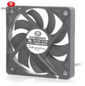 China Frame Plastic PBT DC 12V Cooling Fan 60x60x10 Signal Output Optional for sale