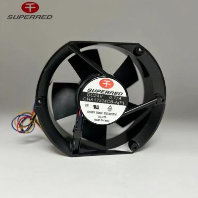 China Plastic PBT 94V0 DC Computer Fan 25dBA Low Noise 35000 Hours Life for sale