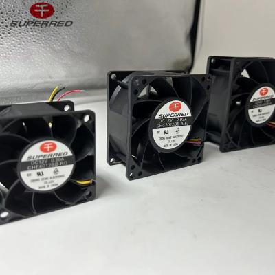 China Efficient DC Cooling Fan 80 X 80 X 25mm With AWG26 Lead Wire for sale