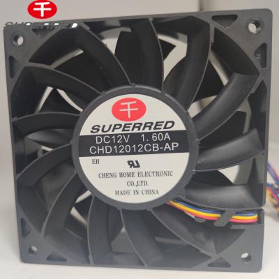 China Black 12V DC CPU Fan With Signal Output For Efficient Cooling for sale